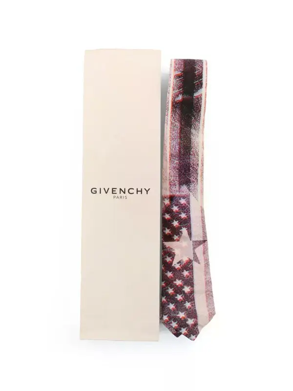 Givenchy Star-print Silk Tie