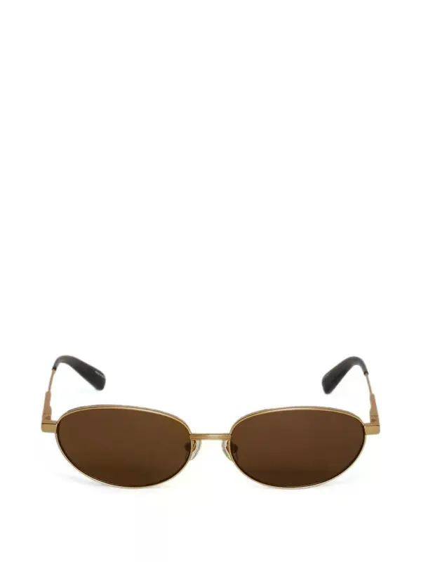 Jacquemus Oval Frame Sunglasses - Gold