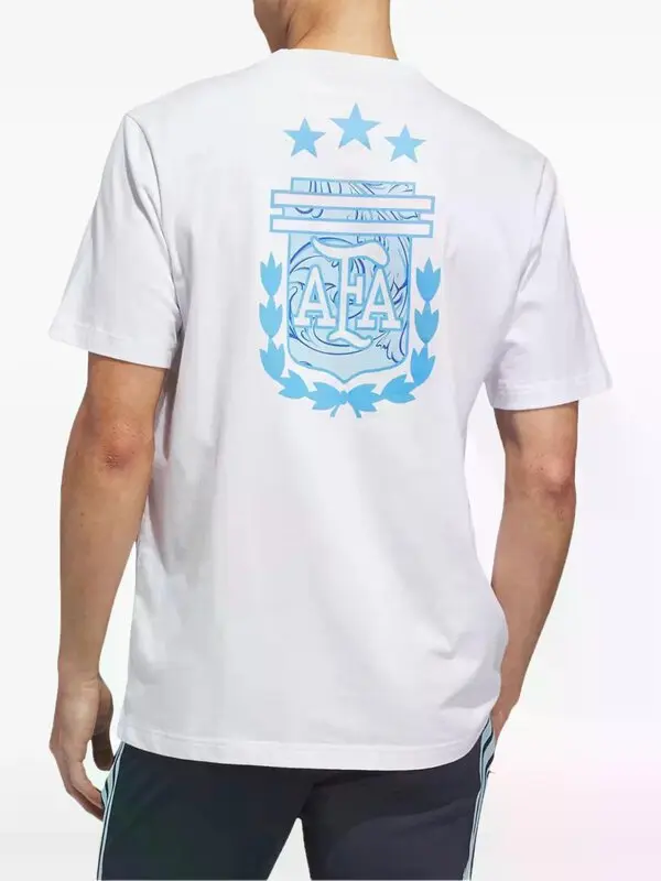 Adidas World Cup 2026 Argentina Away Graphic-print Cotton T-shirt - White