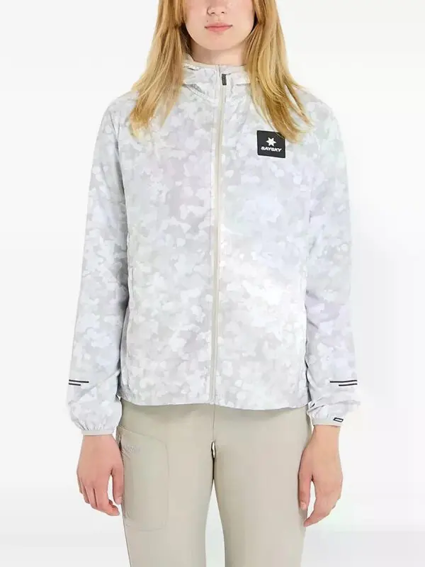 SAYSKY Camouflage Print Hooded Jacket