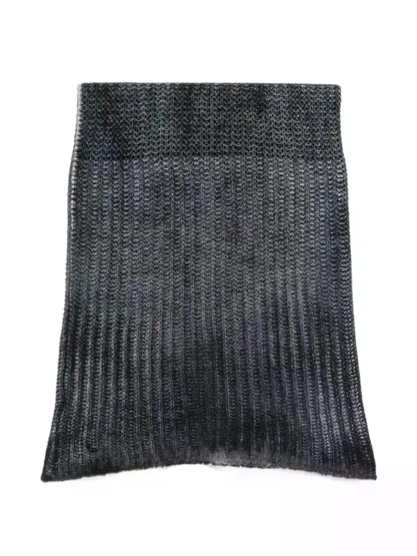Avant Toi Ribbed-knit Snood Scarf - Blue