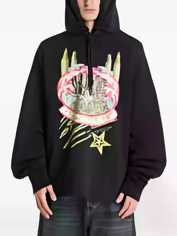 Off-White Graphic-print Loose-fit Hoodie