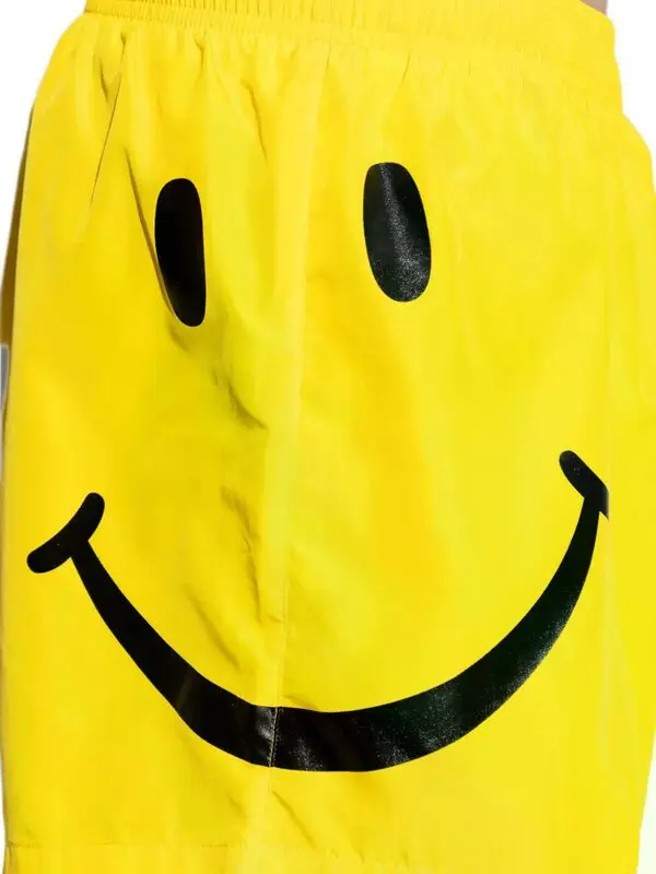 Moschino Smiley Logo Print Swim Shorts