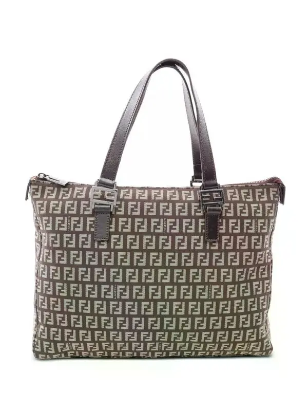 Fendi Zucchino Tote Bag - Brown
