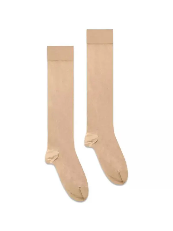 Wolford Pure Energy 30 Leg Vitalizer Knee-high Socks - Neutrals