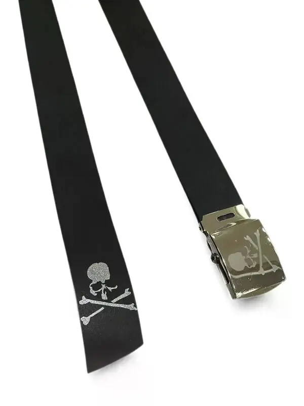 MASTERMIND WORLD Mw Skull-print Leather Belt
