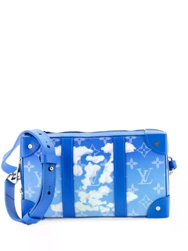 LOUIS VUITTON Soft Trunk Wallet Limited Edition Monogram Clouds Crossbody Bag - Blue