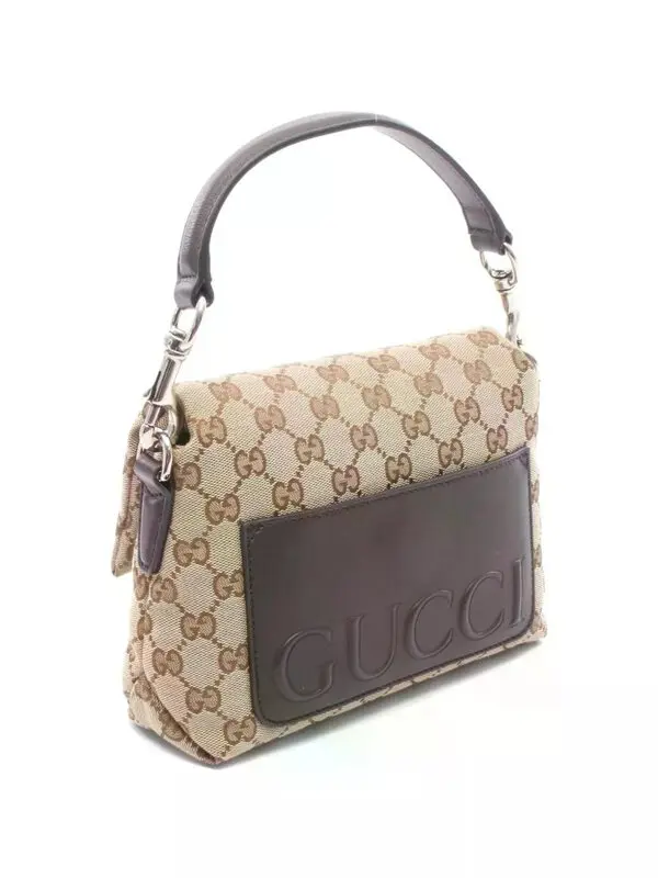 Gucci Gg Supreme Monogram Canvas Handbag With Web Stripe