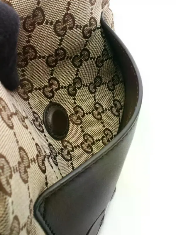 Gucci Gg Supreme Monogram Canvas Handbag With Web Stripe
