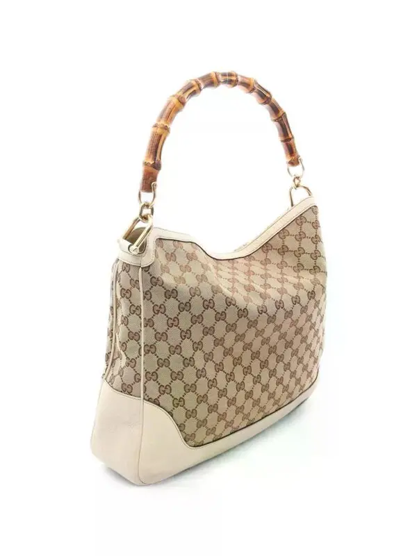 Gucci Diana Bamboo Gg Monogram Shoulder Bag