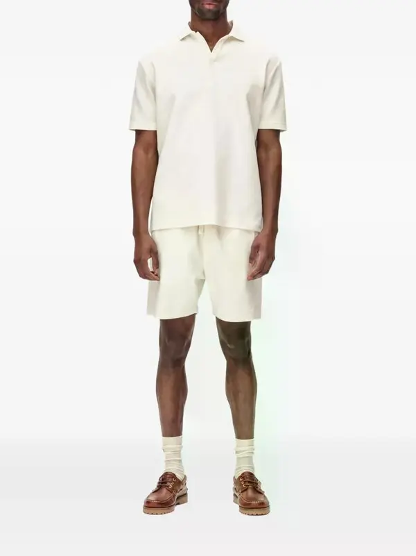 GABBA Gablio Waffle-knit Embroidered-logo Polo Shirt