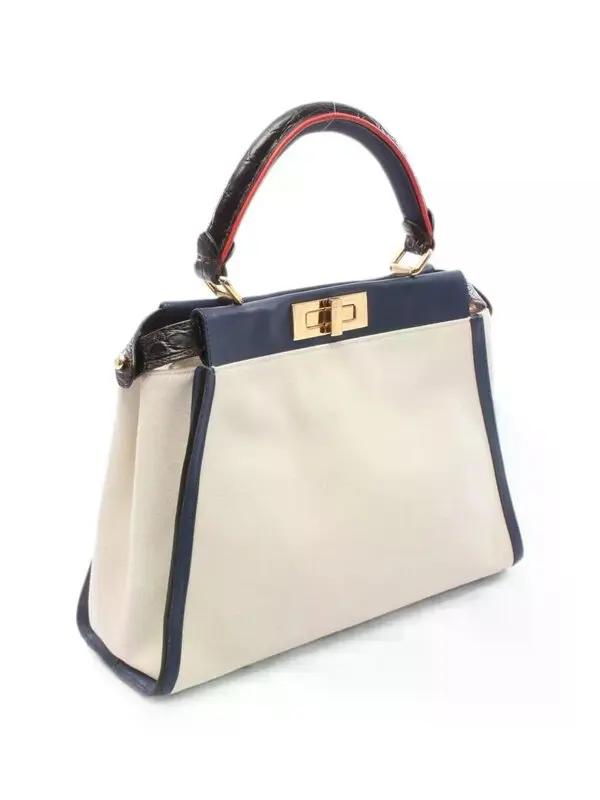 Fendi Peekaboo Regular Handbag - Neutrals