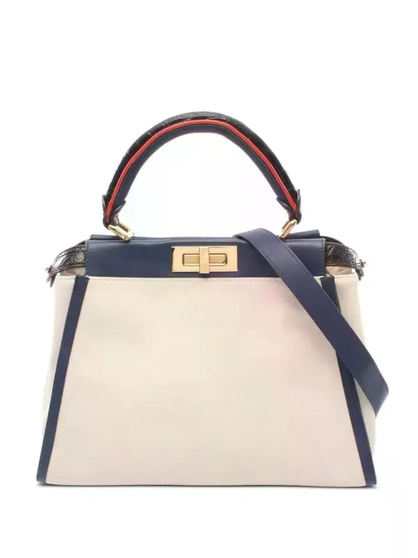 Fendi Peekaboo Regular Handbag - Neutrals