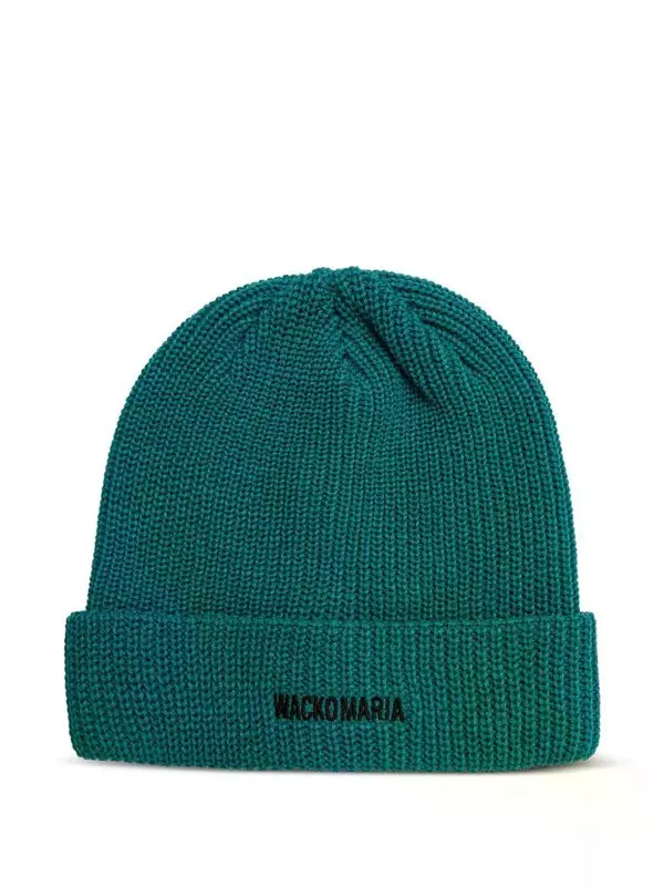 WACKO MARIA Ribbed Beanie Hat - Green