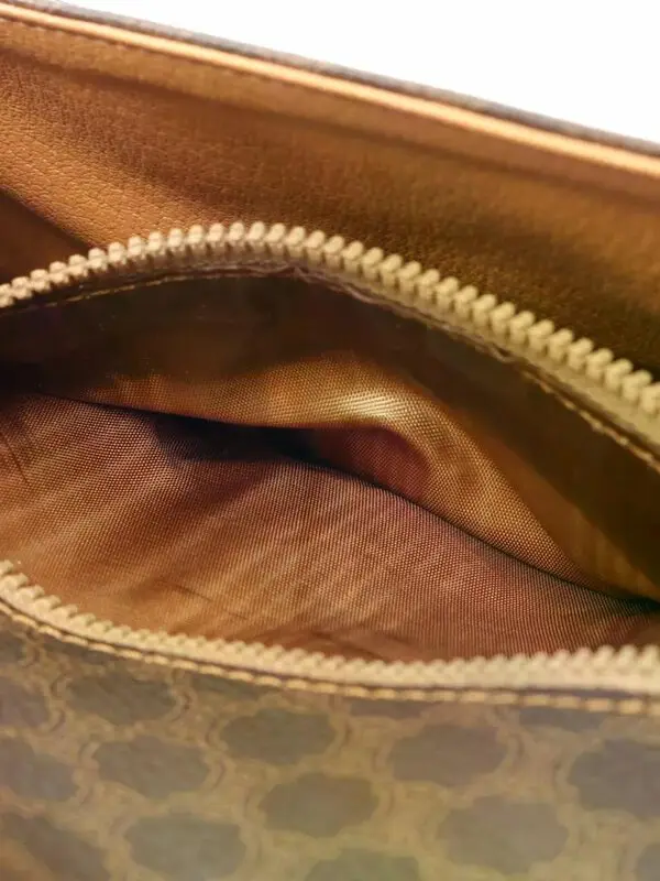 Celine Macadam Monogram Canvas And Leather Shoulder Bag