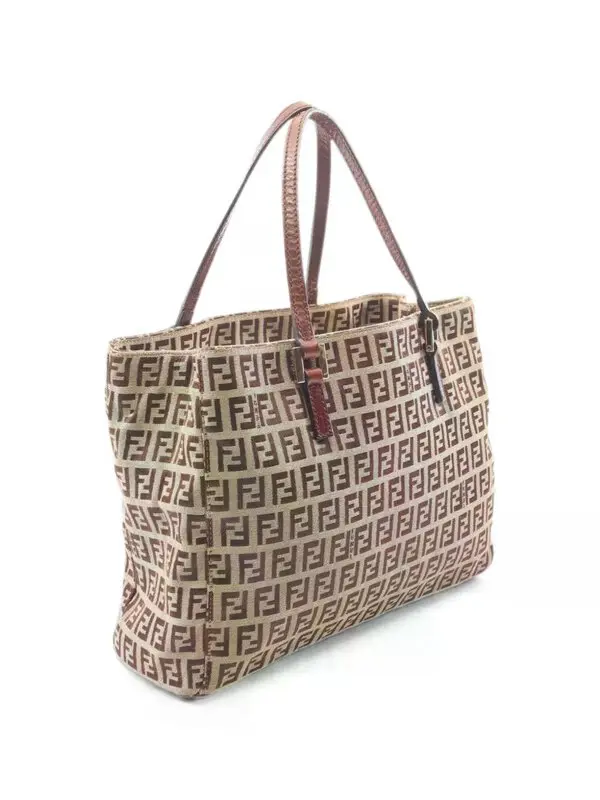 Fendi Zucchino Shoulder Bag - Neutrals