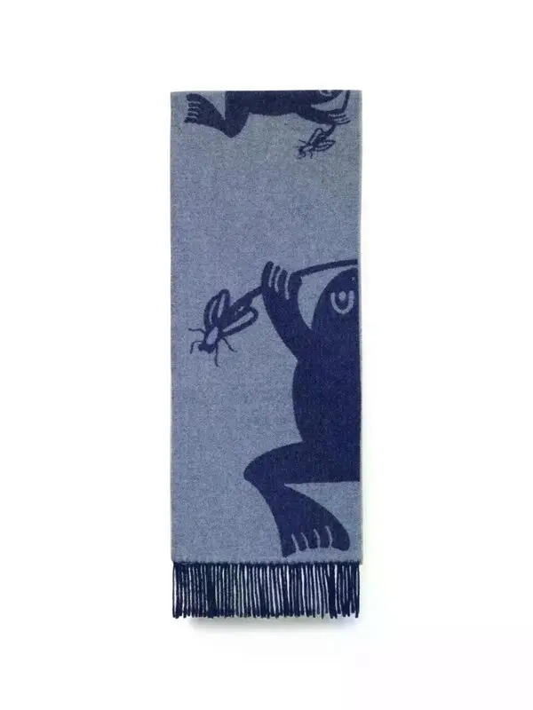Henrik Vibskov Bug Press Jacquard-knit Scarf
