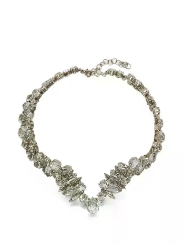 Victoria Beckham Crystal-embellished Choker Necklace - Silver