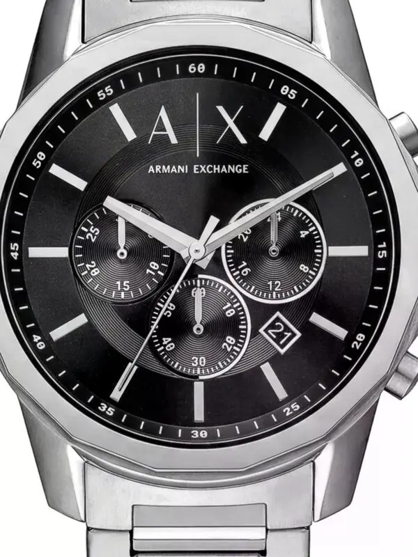 Armani Exchange Chronograph Watch With Link Bracelet