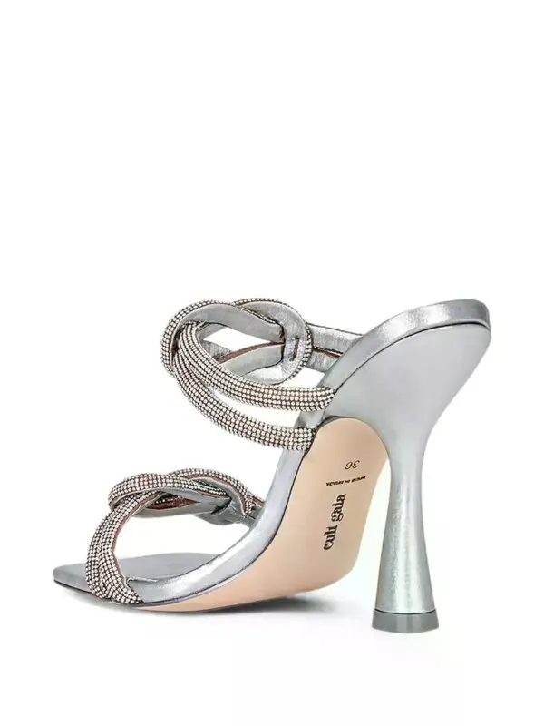 Cult Gaia Rainne Crystal-embellished Knotted High Heel Sandals
