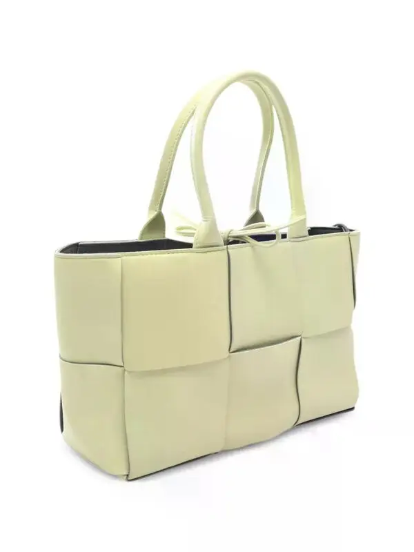Bottega Veneta Arco Maxi Intrecciato Tote Bag - Yellow