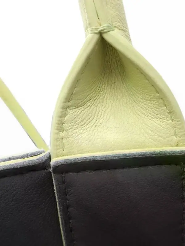 Bottega Veneta Arco Maxi Intrecciato Tote Bag - Yellow