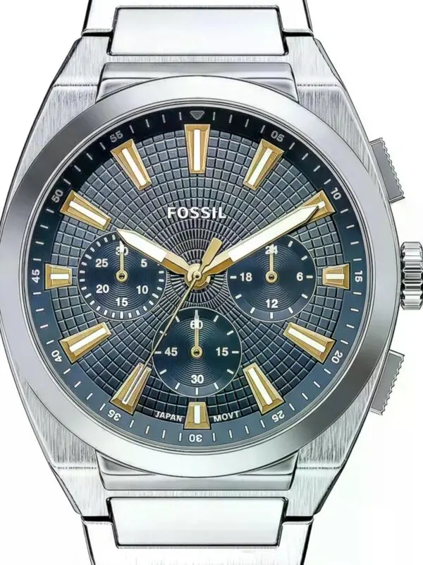 Fossil Everett Chronograph Stainless Steel Watch - Blue