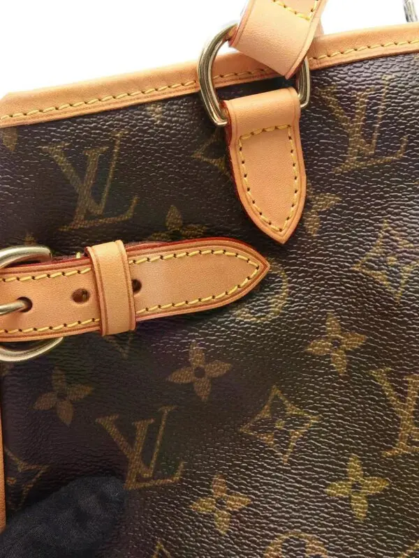 LOUIS VUITTON Monogram Canvas Vertical Batignolles Tote Bag - Brown