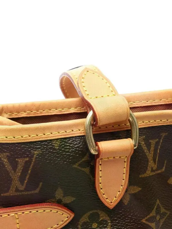 LOUIS VUITTON Monogram Canvas Vertical Batignolles Tote Bag - Brown