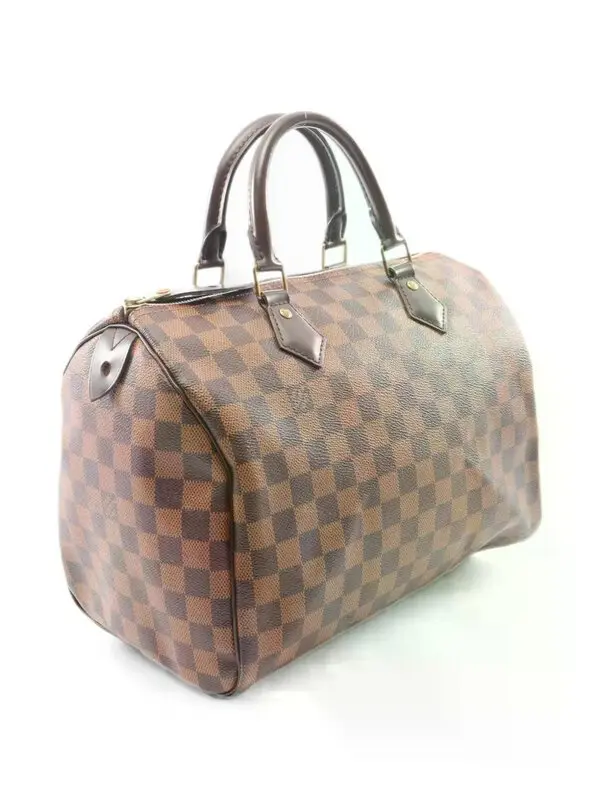 LOUIS VUITTON 2015 Speedy 30 Damier Ebene Handbag