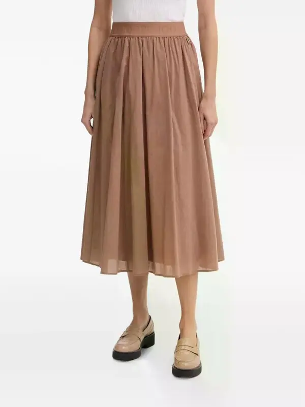 JOOP! Sedef A-line Midi Skirt - Brown