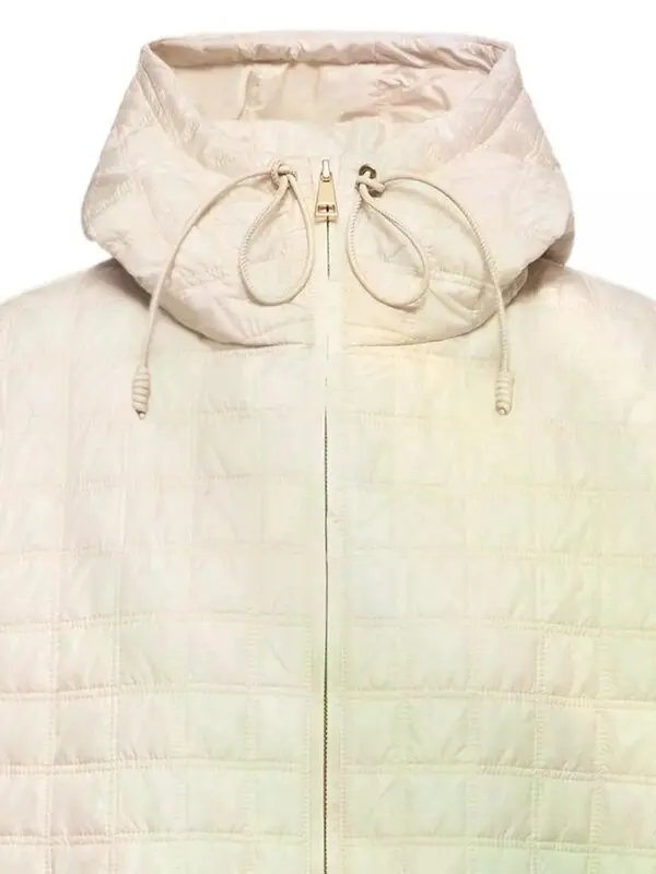 Moncler Quilted Hooded Jacket - Neutrals