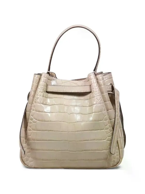 Tory Burch Romy Crocodile-effect Small Tote Bag