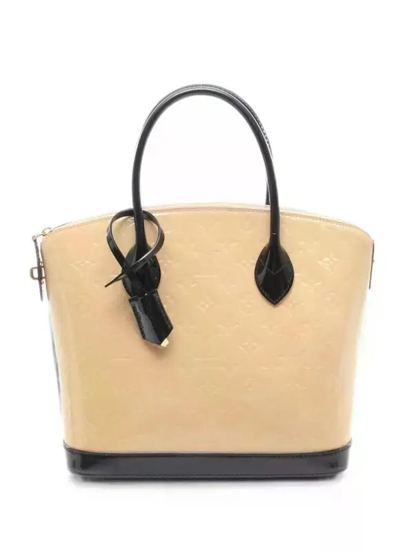 LOUIS VUITTON 2015 Pm Lockit Monogram Vernis Tote Bag