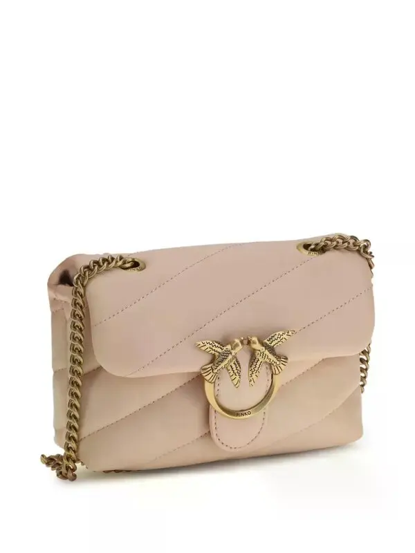 Pinko Mini Love Bag Quilted Leather Cross Body Bag