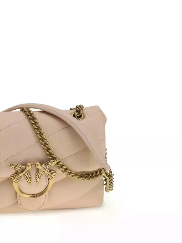 Pinko Mini Love Bag Quilted Leather Cross Body Bag