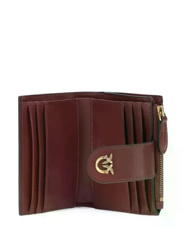 Pinko Love Birds Leather Wallet - Red