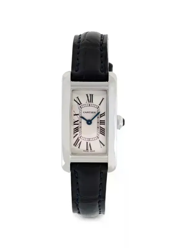 Cartier Tank Américaine 19mm Watch In Gold - White