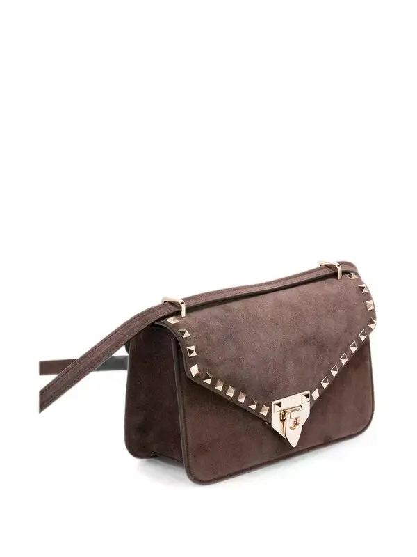 Valentino Garavani Small Rockstud Suede Shoulder Bag