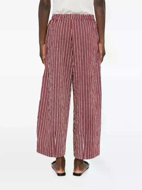 VICOLO Vertical-stripe Drawstring Trousers