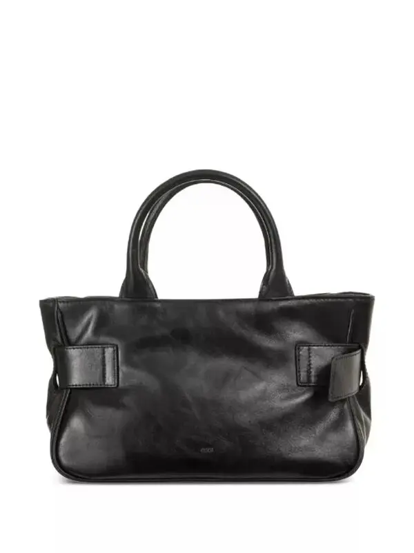 OSOI Mini Brocle Buckled Leather Tote Bag - Black