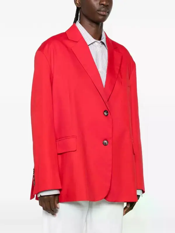 VICOLO Notched-lapel Single-breasted Blazer