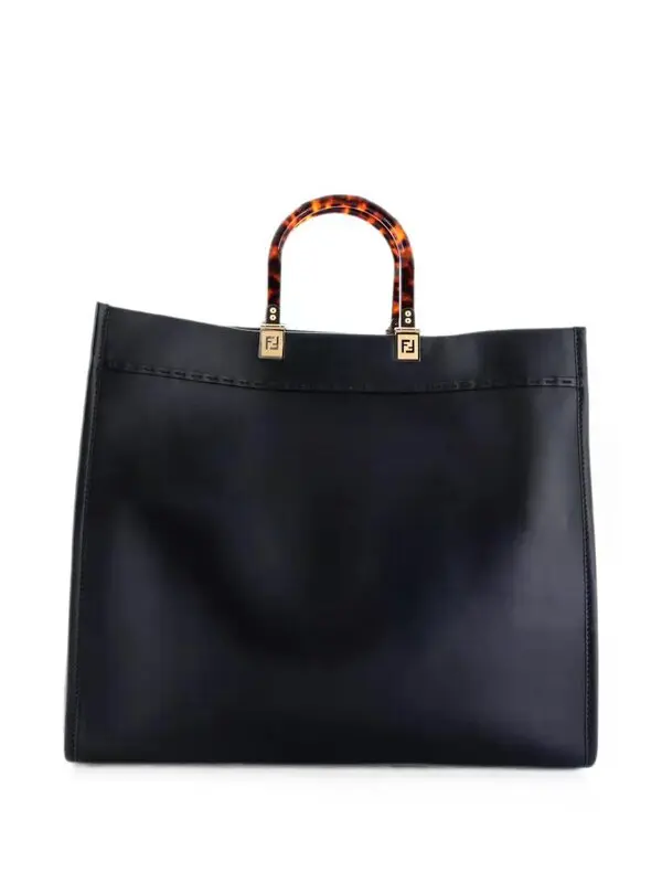 Fendi Sunshine Shopper Leather Large Tote Bag
