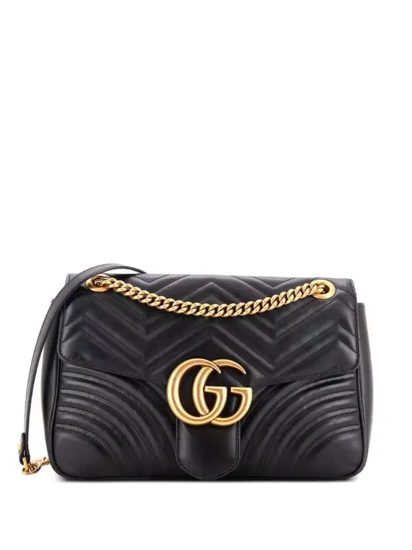 Gucci Gg Marmont Shoulder Bag - Black
