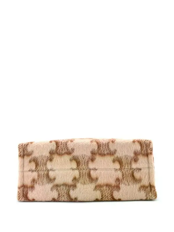 Celine Cabas Thais Triomphe Wool Large Tote Bag