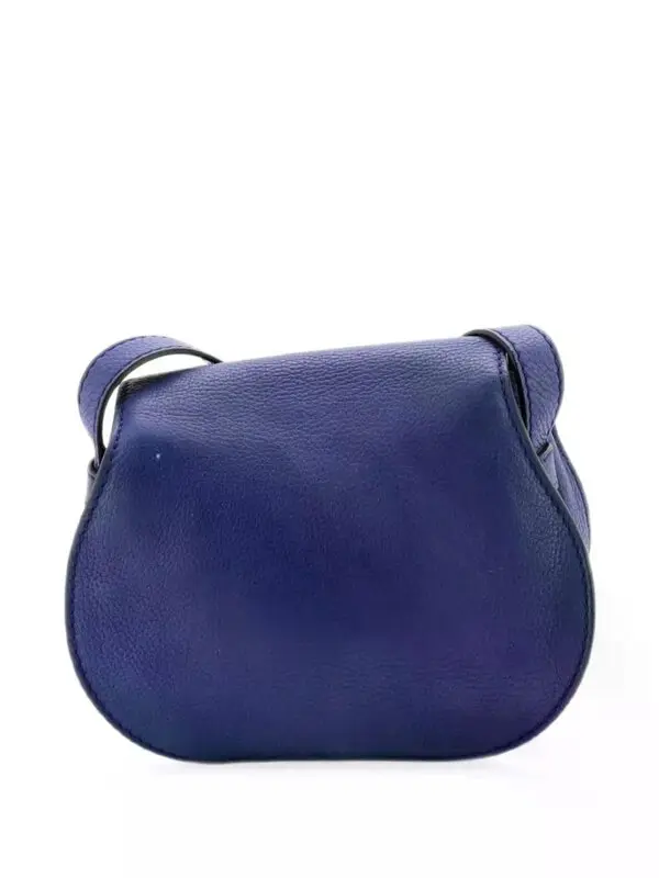 Chloé Marcie Leather Small Crossbody Bag - Blue