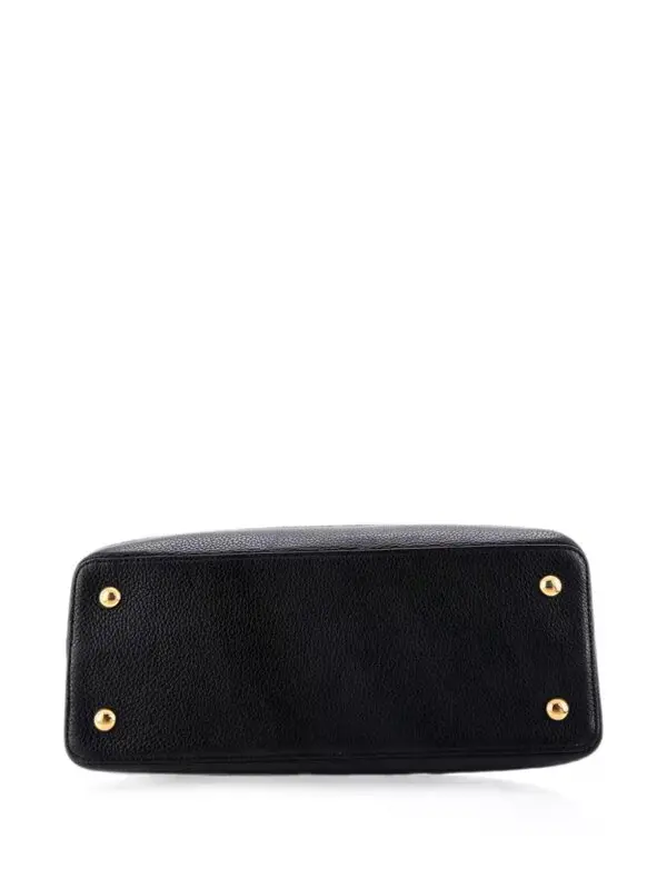 LOUIS VUITTON Capucines Bag Leather Mm Satchel