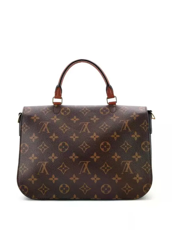 LOUIS VUITTON Vaugirard Monogram Canvas Leather Satchel - Black