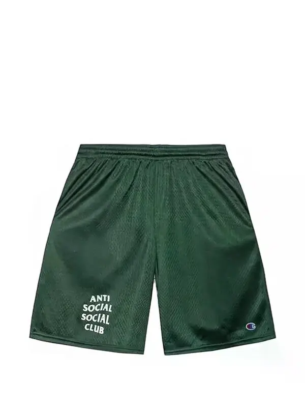 ANTI SOCIAL SOCIAL CLUB Logo-print Mesh Shorts - Green