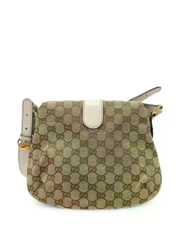 Gucci Horsebit Gg Canvas Shoulder Bag